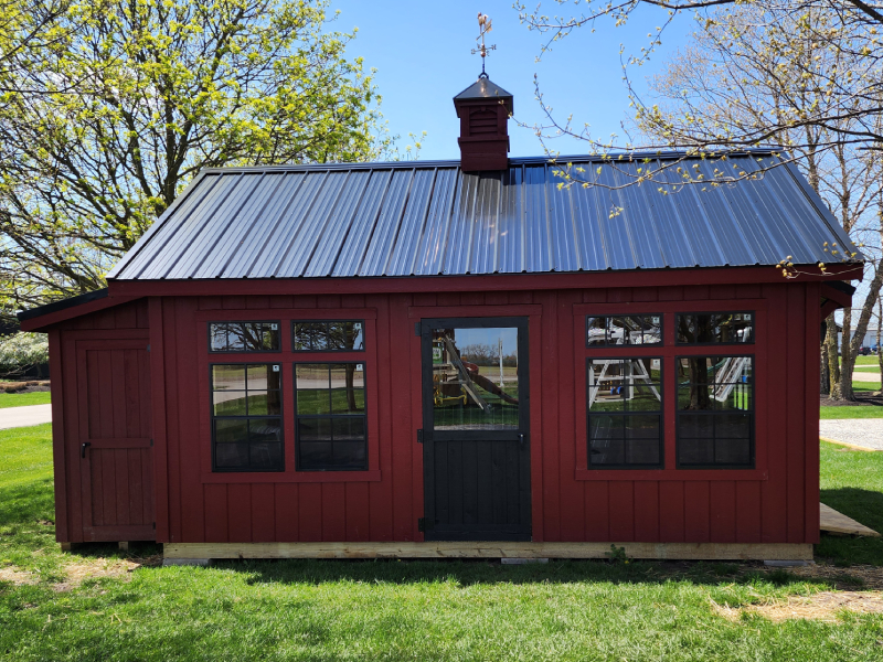 12' x 18' Duratemp Gable with 4'x 8' Shed Addition | Geitgey's Amish ...