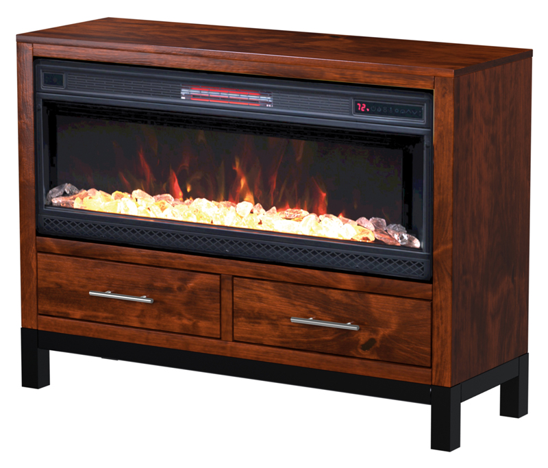 Pierre Electric Fireplace Cabinet | Geitgey's Amish Country Furnishings