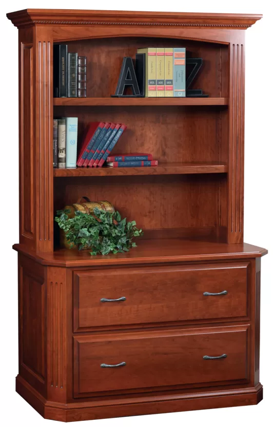 Buckingham Lateral File with Bookshelf | Geitgey's Amish Country ...